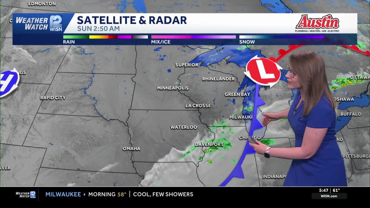SE Wisconsin weather: Sunny & cooler Sunday