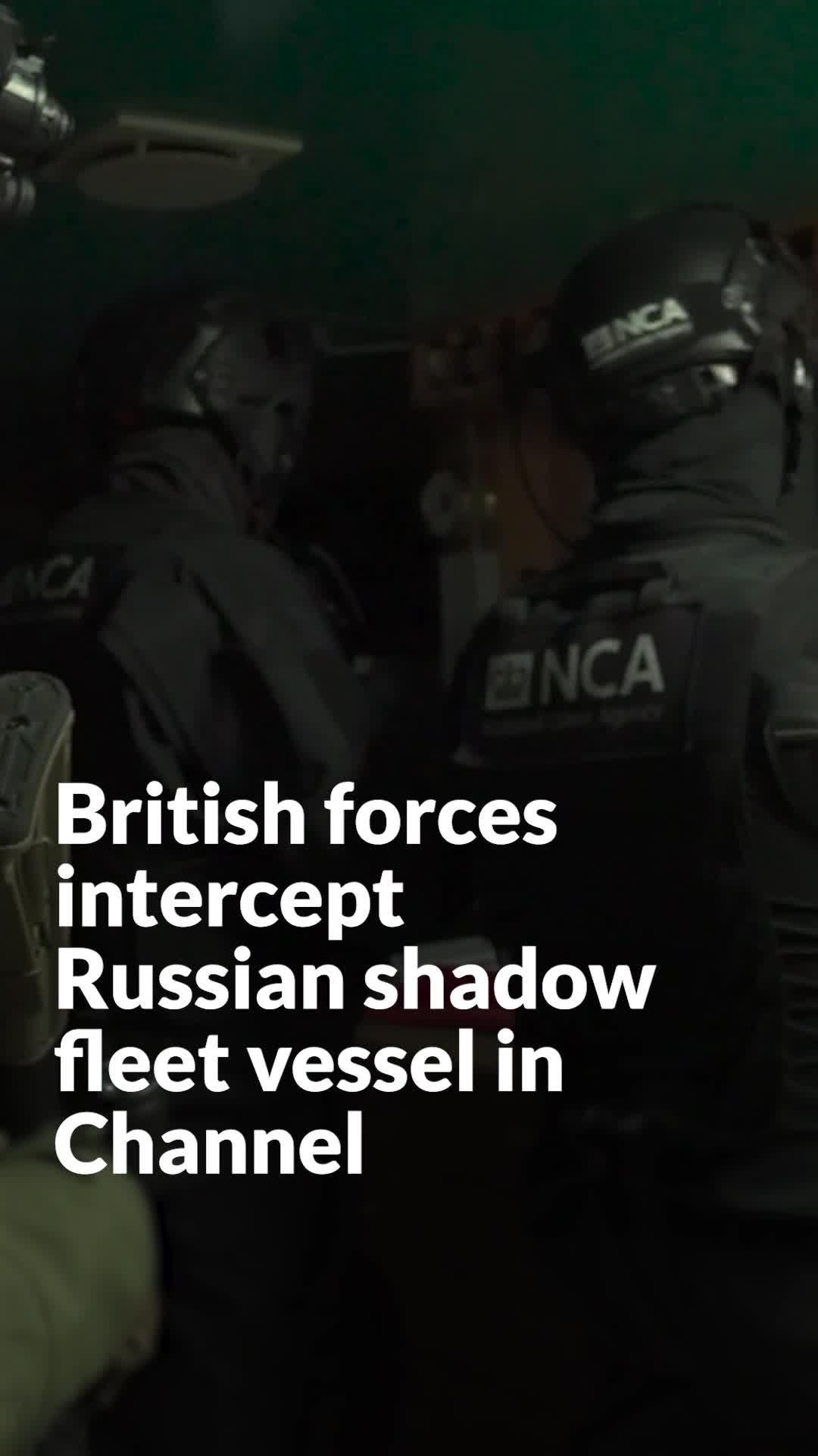 Royal Marine commandos board Russian shadow fleet vessel