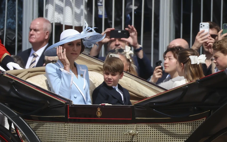 Kate Middleton shares playful parade moment with Prince Louis