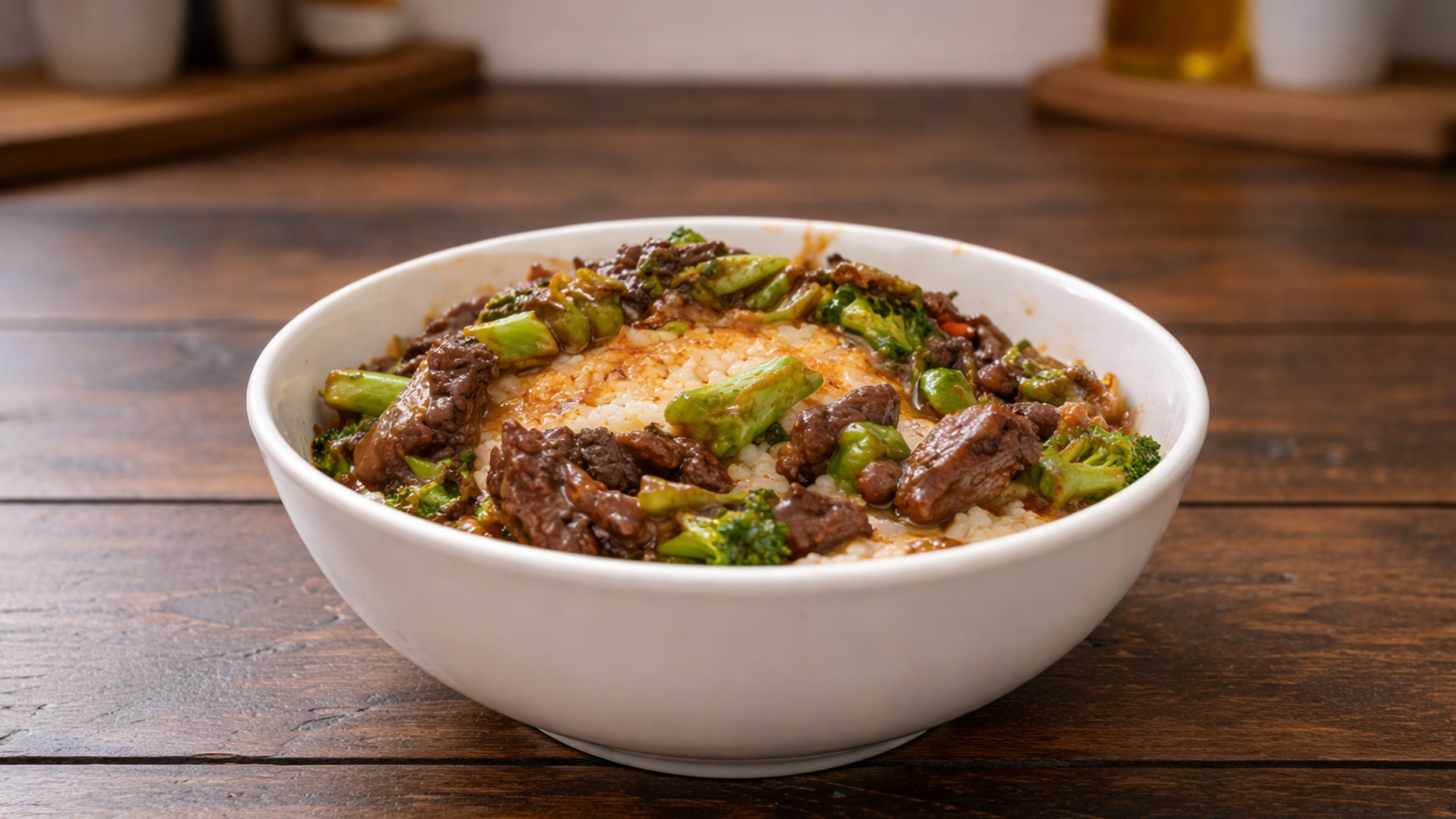 How to make beef and broccoli rice bowl