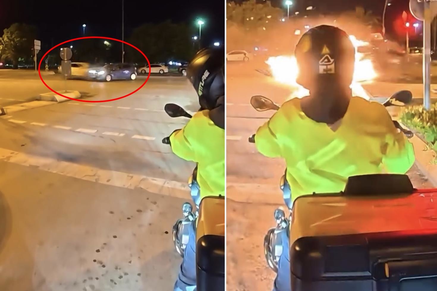 İstanbul'un göbeğinde korkunç kaza! Bir anda alev topuna döndü