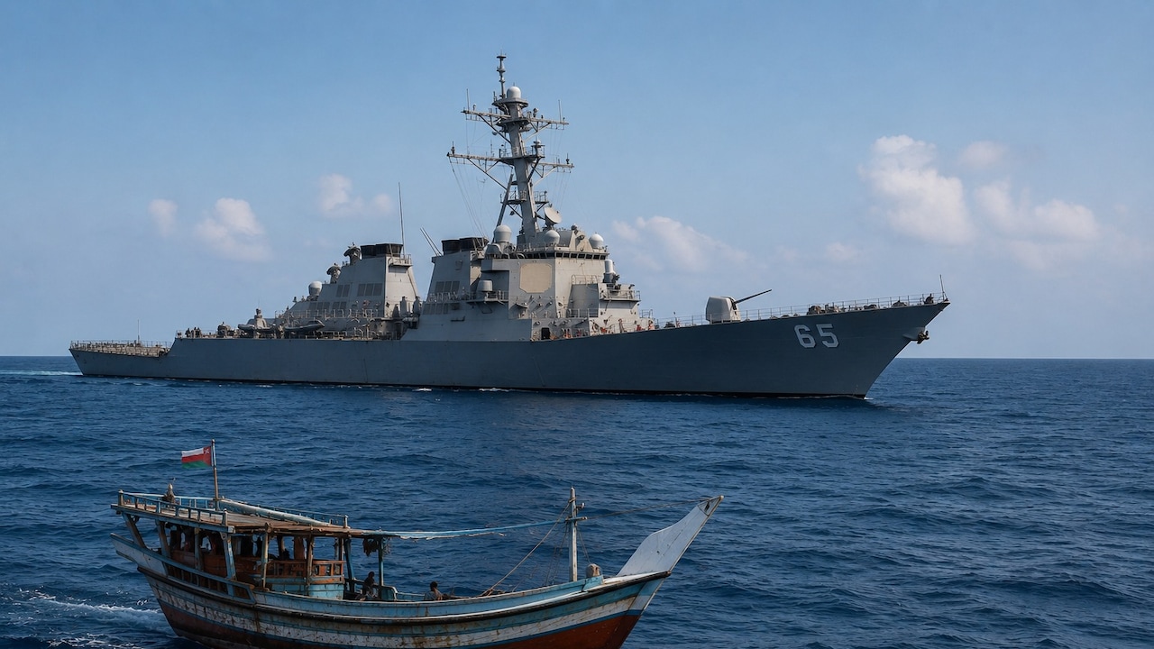 US Navy comes to aid of sinking dhow carrying 14 Indians off Oman coast
