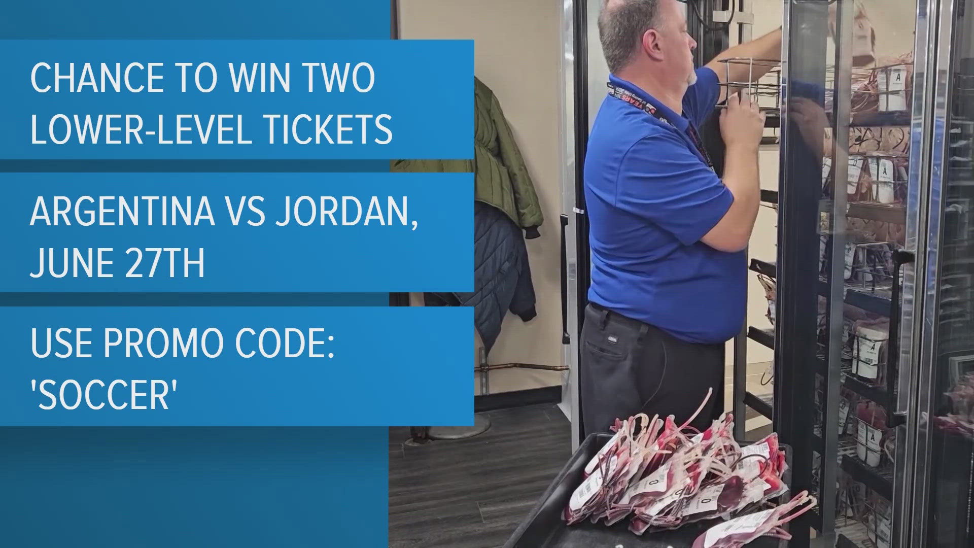 Donate blood for a chance to score FIFA World Cup tickets