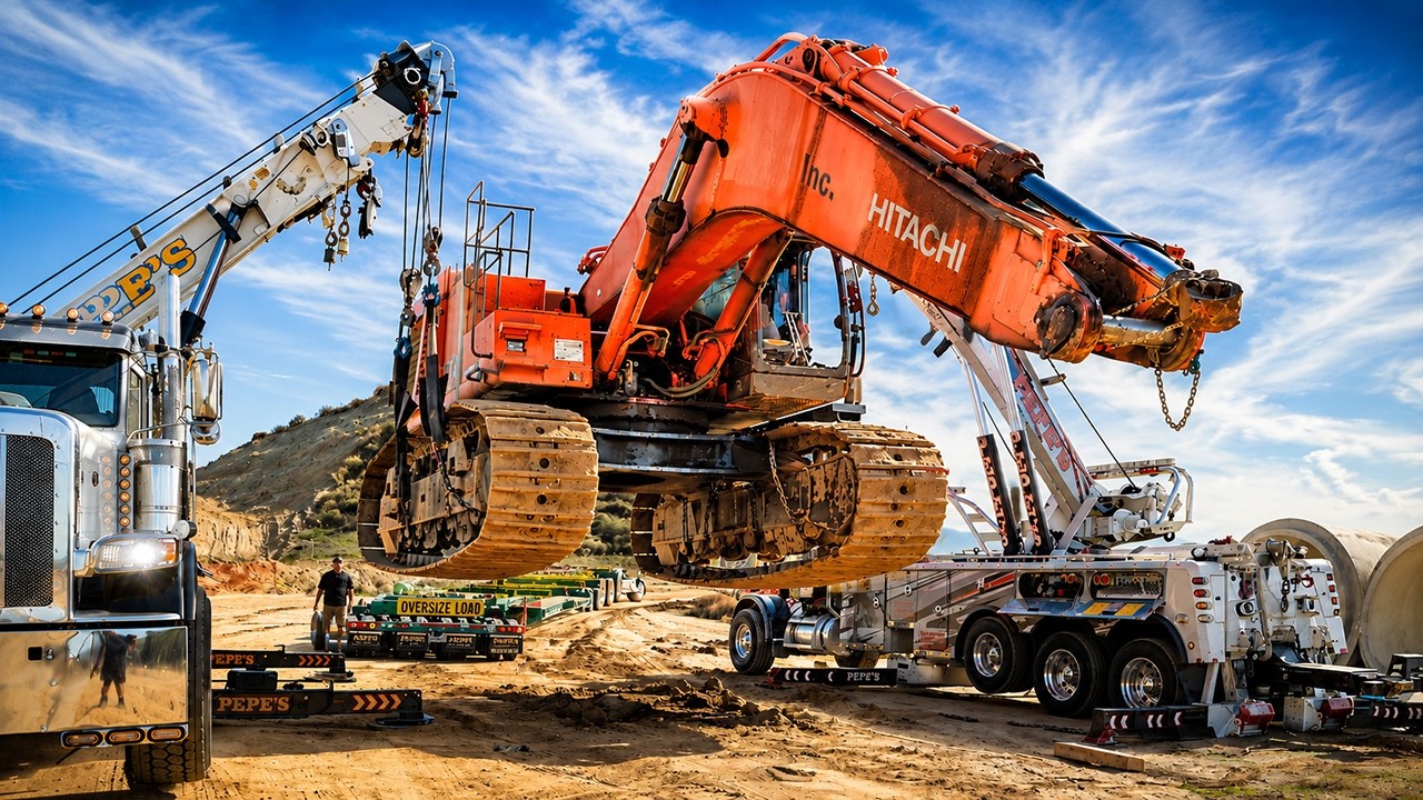 Lifting this 133,000 lb excavator was a heavy-duty gamble