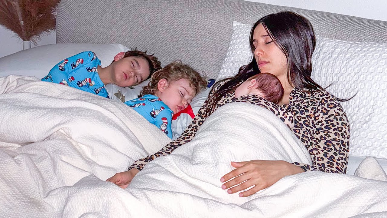 This family’s new nighttime routine with three kids