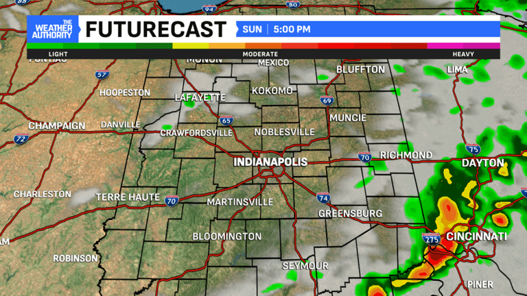 Rain at times Sunday ahead of central Indiana’s next cold front