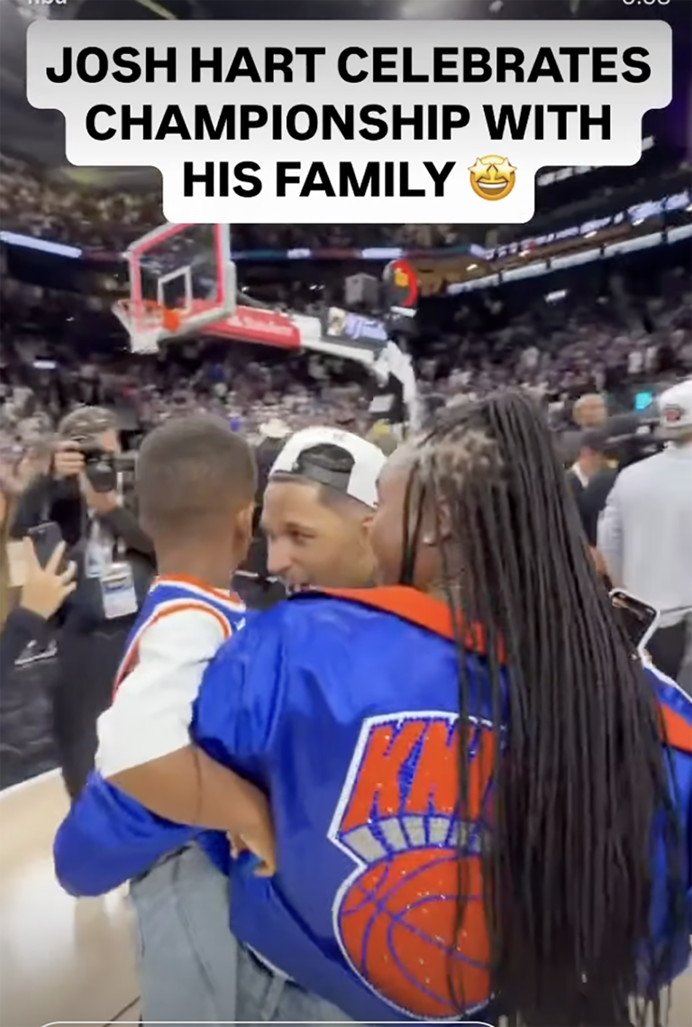 Knicks’ famous WAGs share moments from thrilling night celebrating ...