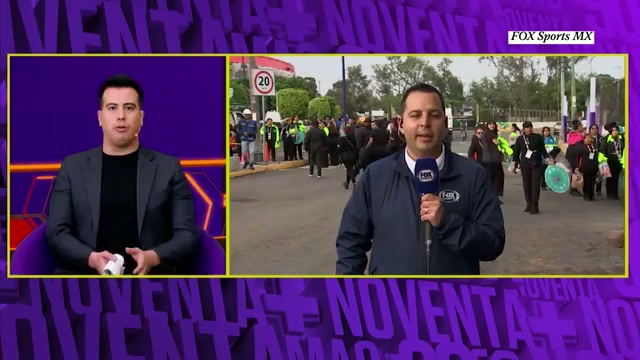 Moment fight breaks out behind World Cup reporter as broadcast cut