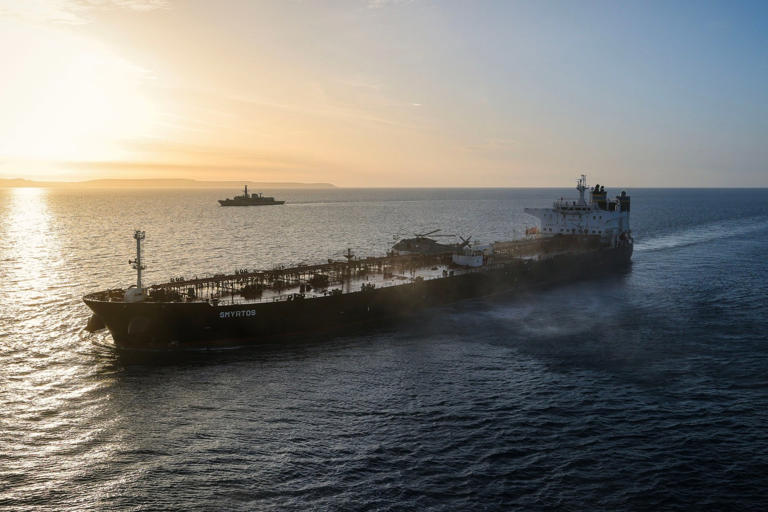 British forces intercept Russian shadow fleet oil tanker in Channel