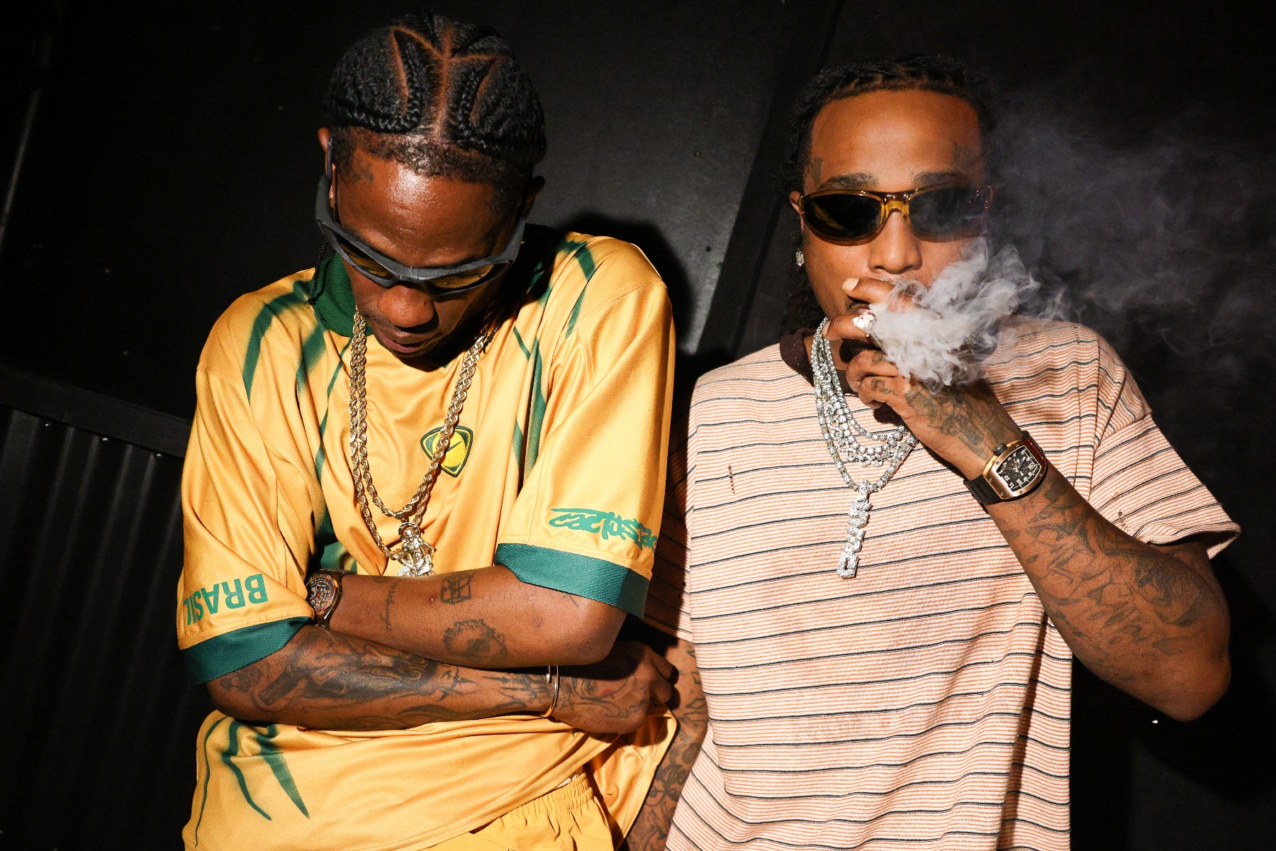 Pacha opens: The Knicks win, Travis Scott and Quavo come to party