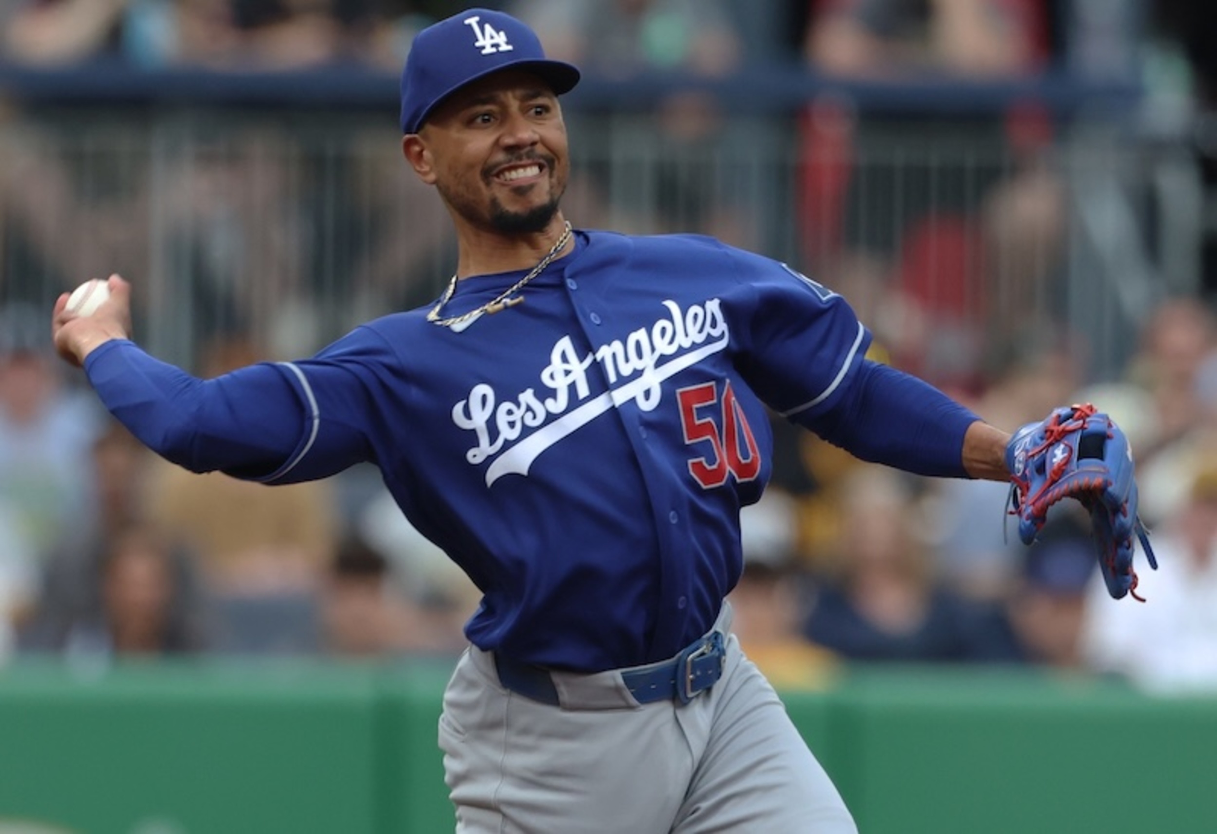 Mookie Betts 'not making any excuses' for error that ended Yoshinobu ...