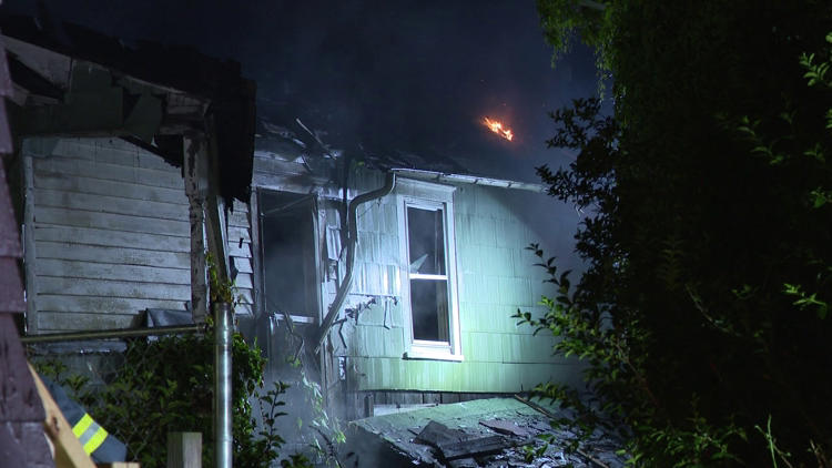 Overnight fire tears through house in Luzerne County