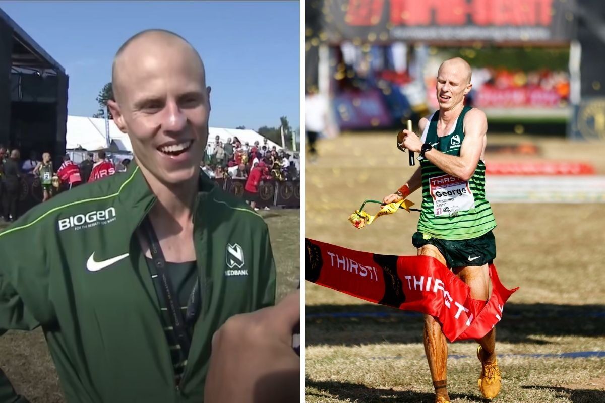 Comrades winner George Kusche jokes about soiling himself