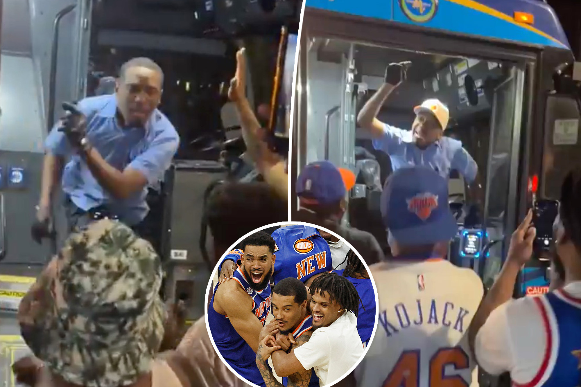 Dancing MTA bus driver joins rowdy celebrations after Knicks’ Finals ...