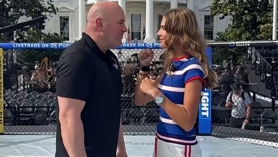 Dana White and Kai Trump share playful UFC face off video before White ...