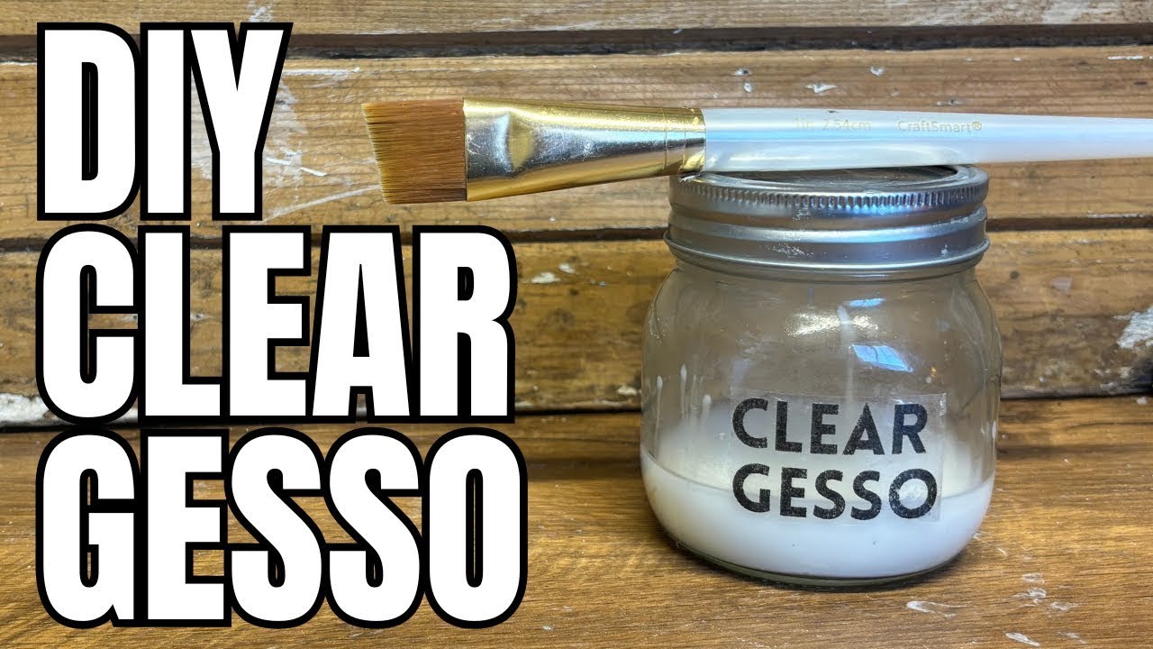 DIY clear gesso tutorial / make your own in minutes!
