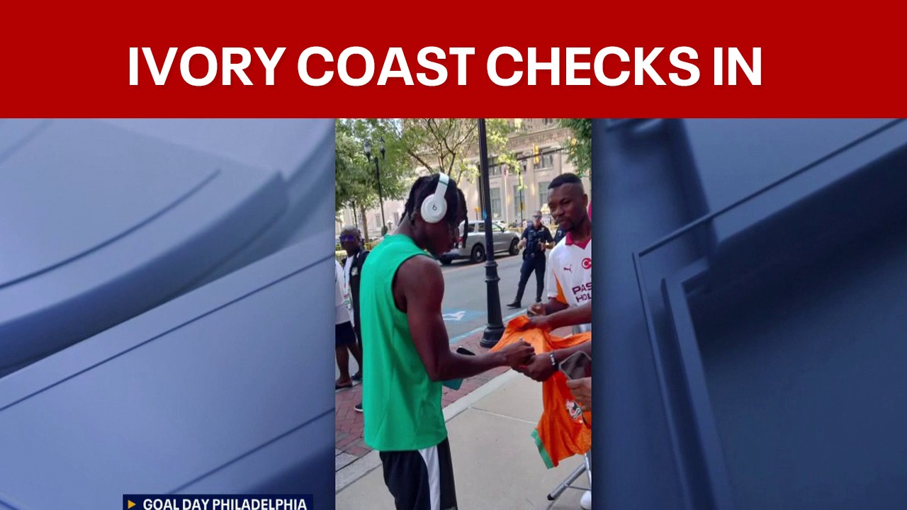 Ivory Coast says hello to fans at Hotel DuPont