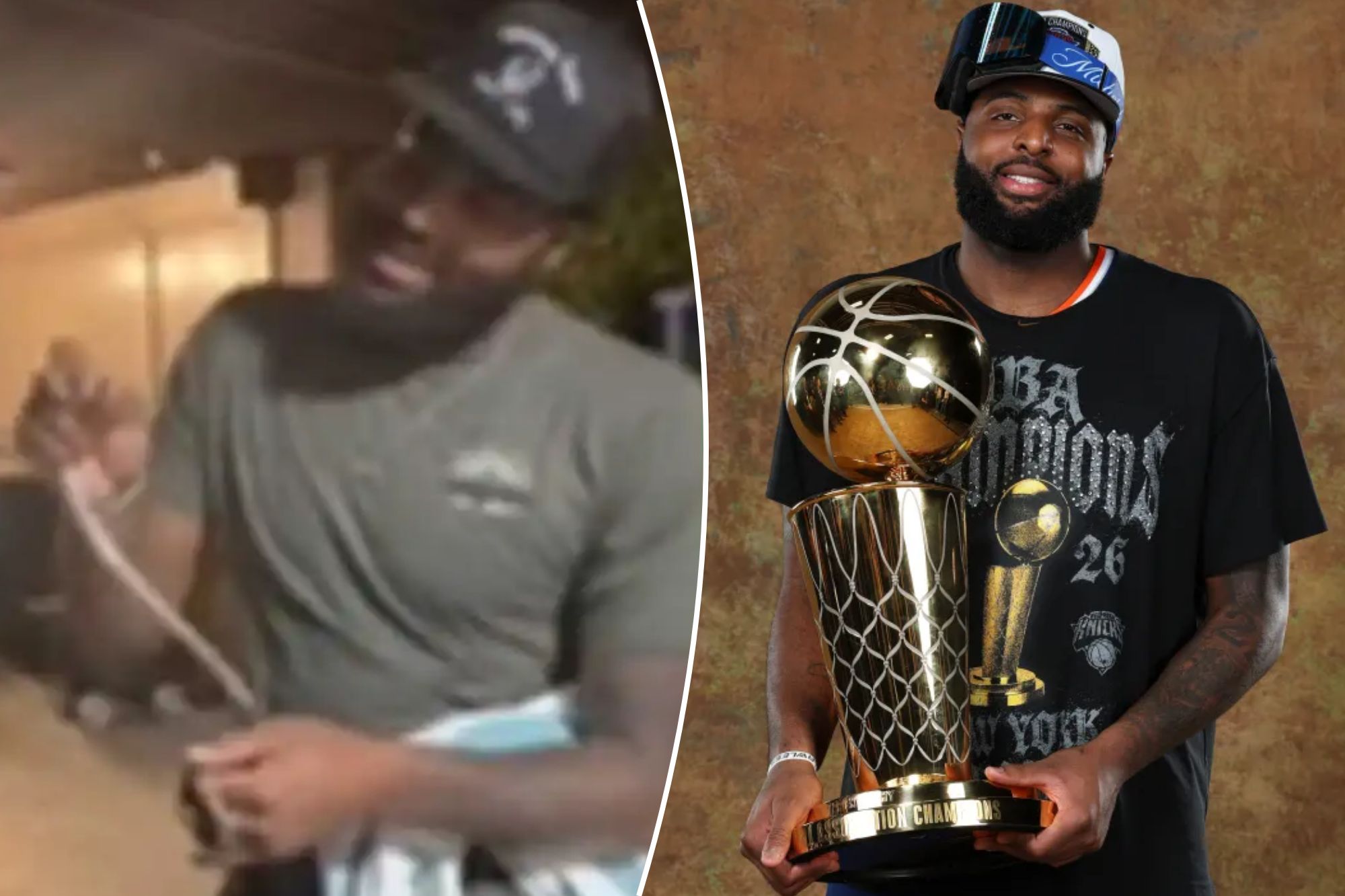 Knicks’ Mitchell Robinson catches snake in San Antonio in wild video ...