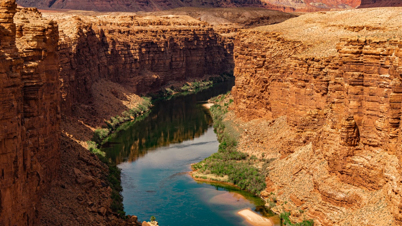 The Grand Canyon is still being carved deeper by the Colorado River today