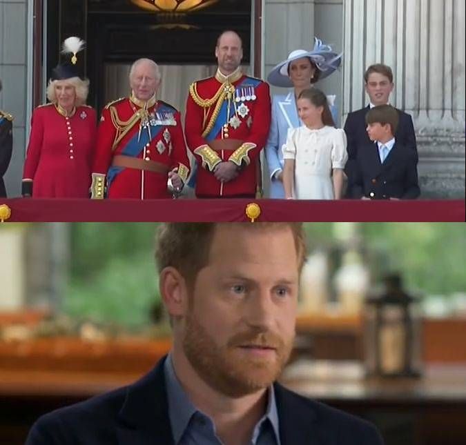 Enquanto família real celebra o Trooping the Colour, príncipe Harry ...