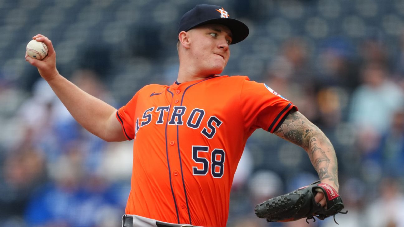 Astros ace Hunter Brown, out since March 31, to return to rotation