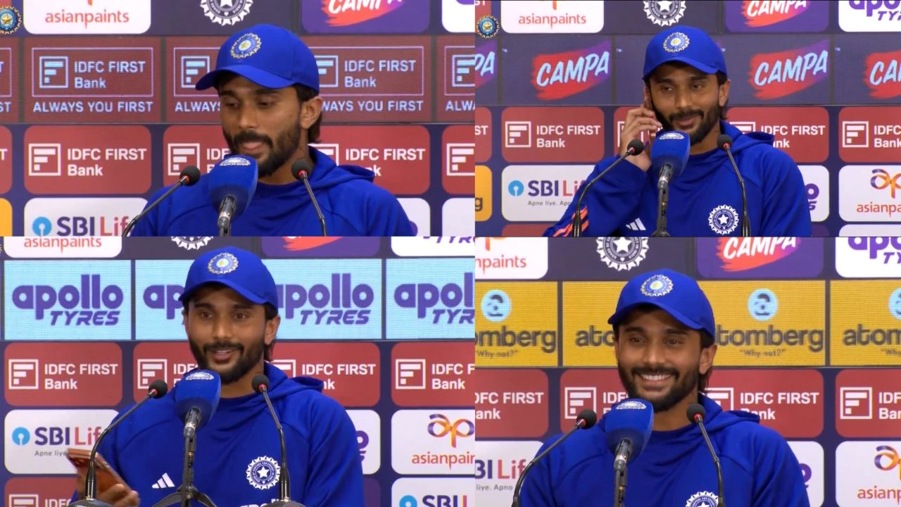 IND vs AFG [WATCH]: Nitish Reddy takes a break during press conference ...