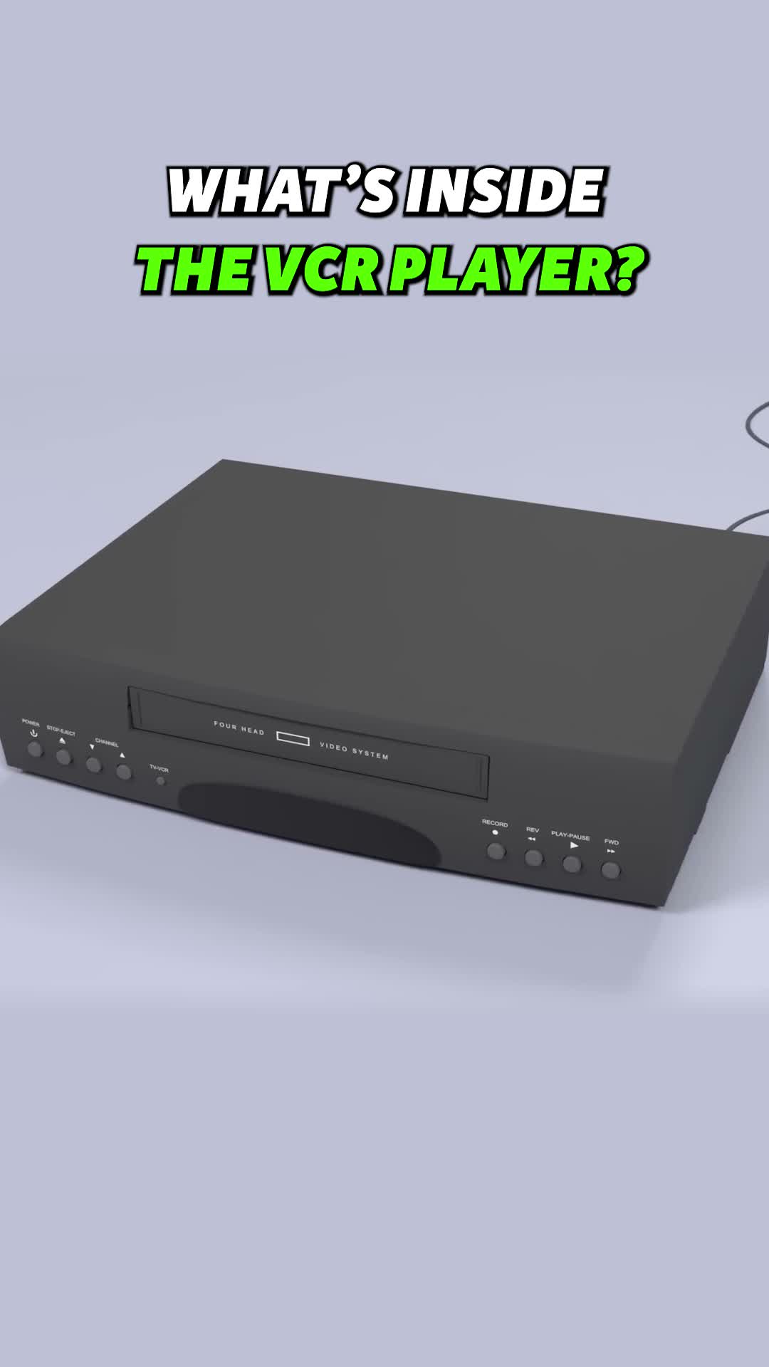Inside a VCR player