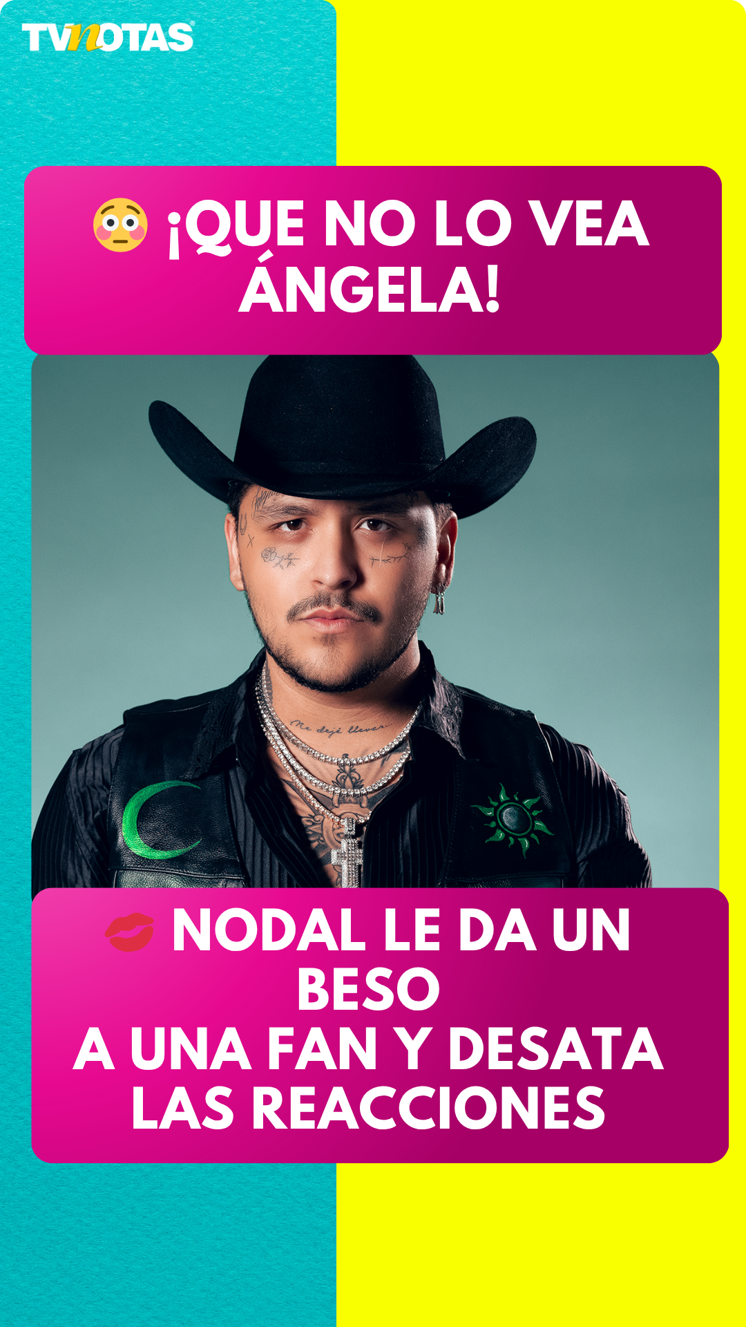 Christian Nodal besa a una fan en pleno concierto y las redes explotan 😂