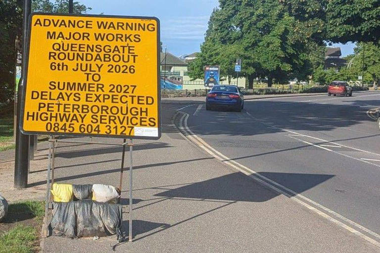 Major roundabout roadworks to cause significant delays for Peterborough ...