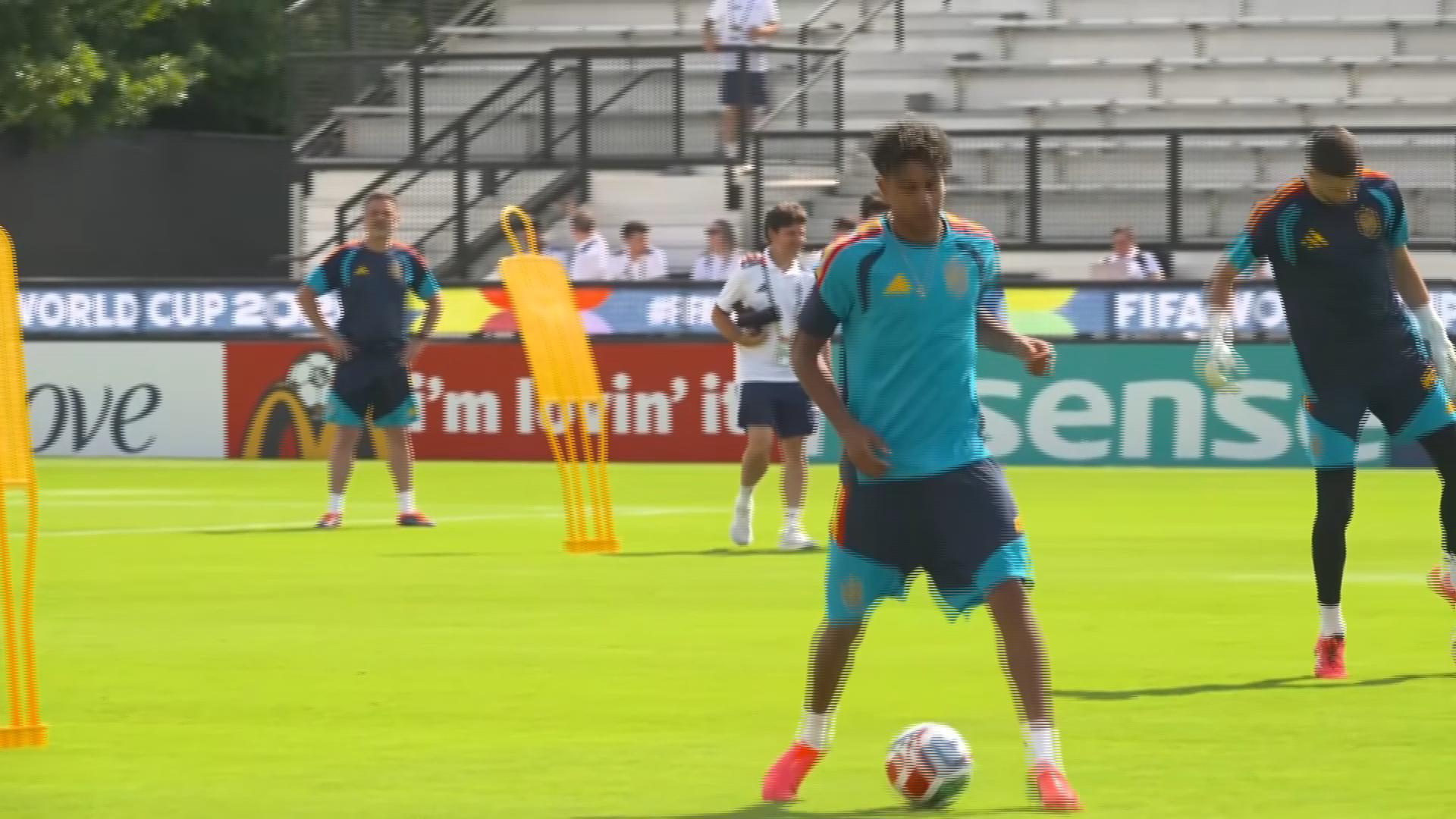 Lamine Yamal steps up training with Spain ahead of World Cup opener