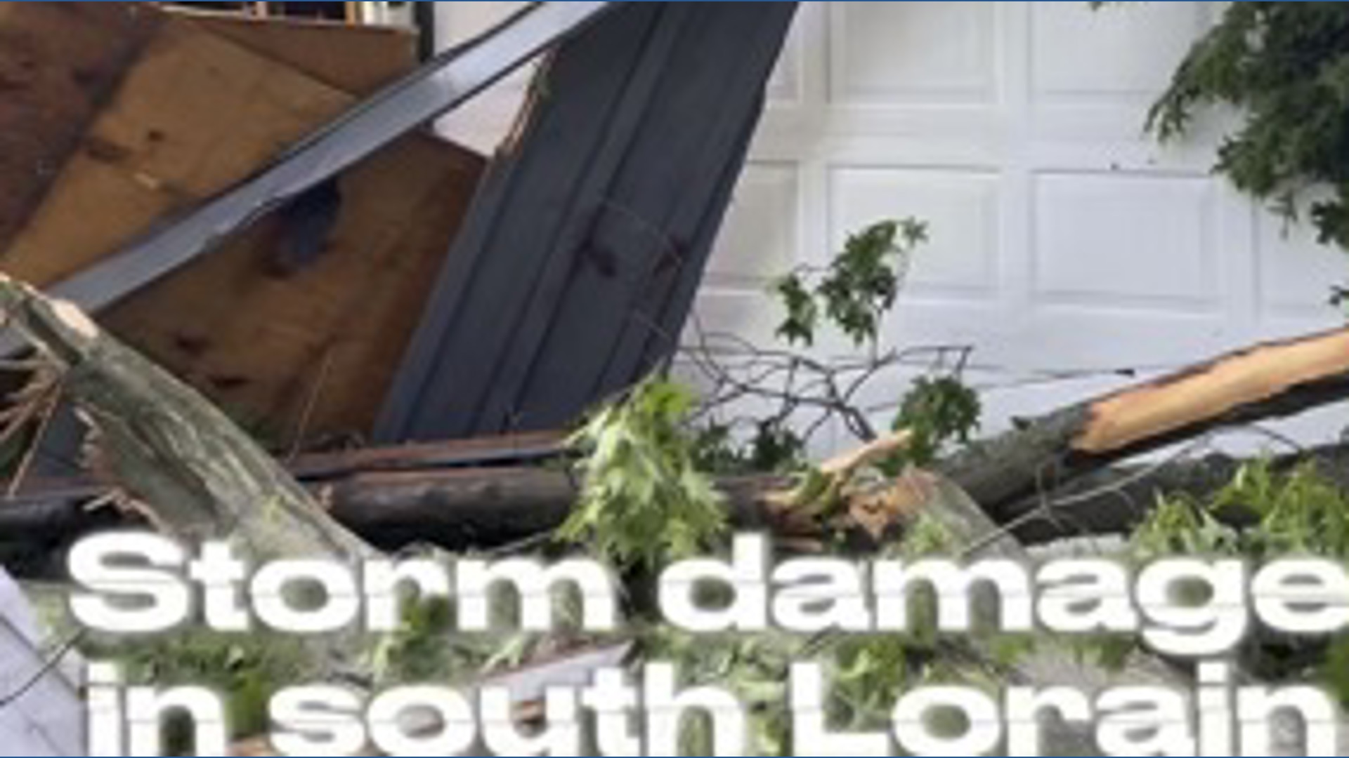 Storm damage in Lorain
