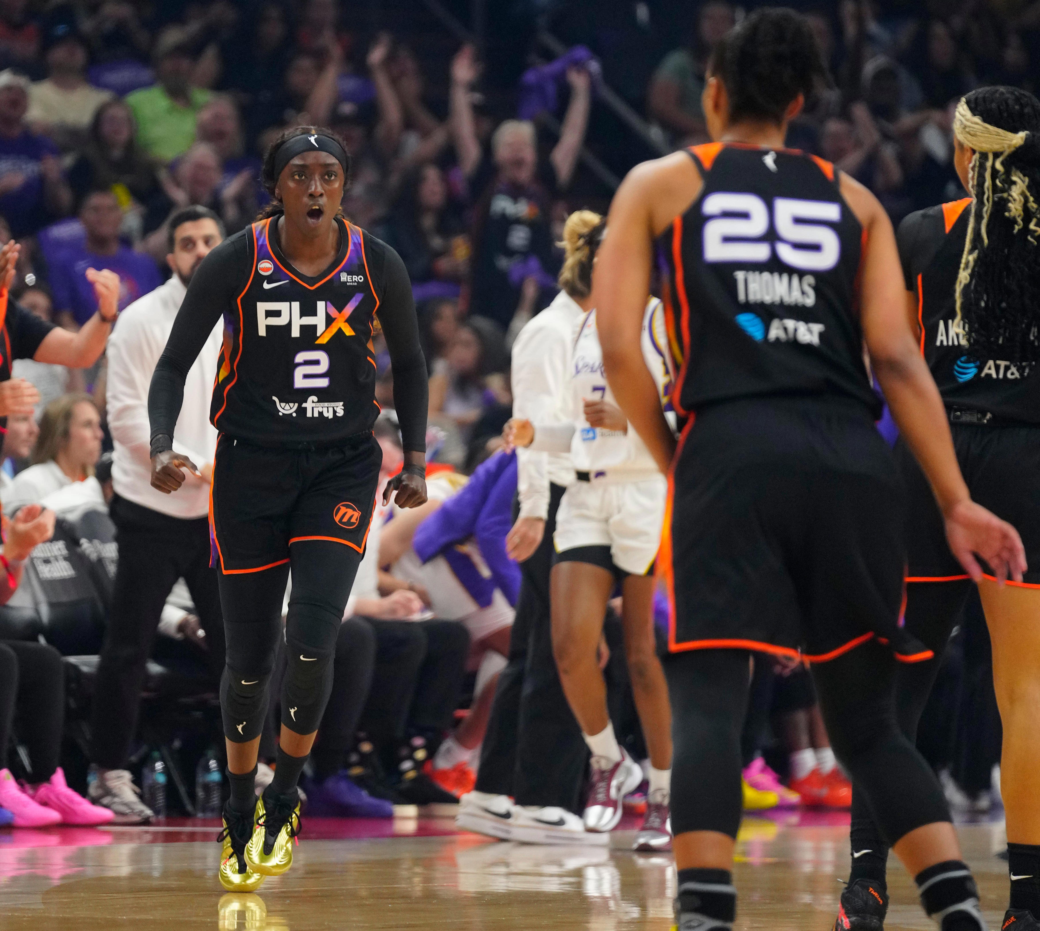 Copper, Plum make WNBA scoring history as Mercury fall to Sparks in OT