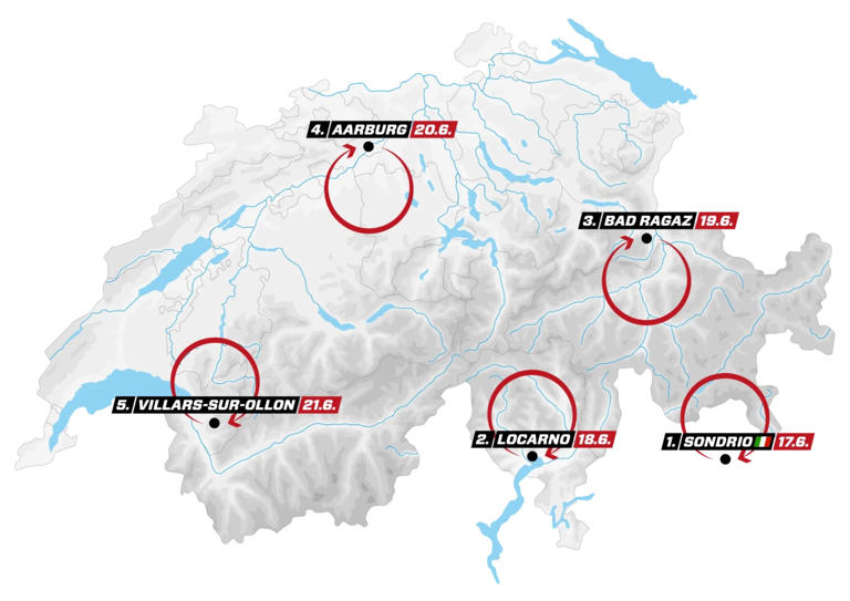 Analisi percorso Giro di Svizzera 2026: corsa rivoluzionata, più breve ...