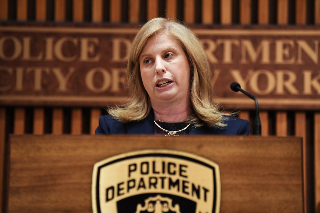 NYPD boss Jessica Tisch praises cops for hard work during Knicks ...