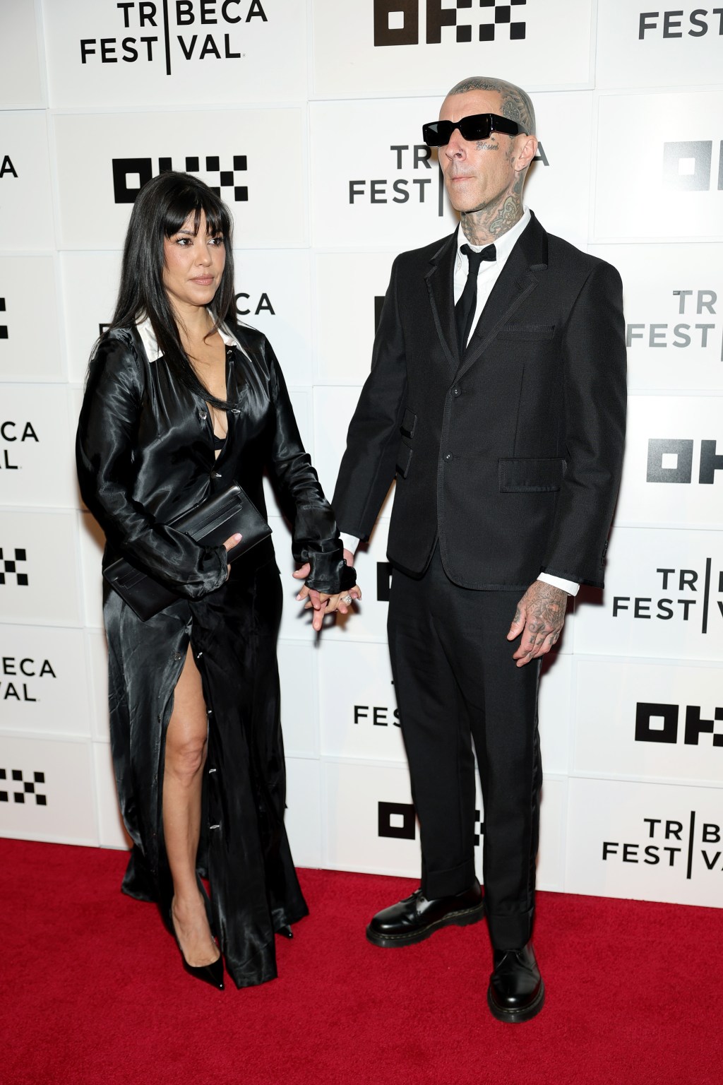 Kourtney Kardashian and Travis Barker make first red carpet appearance ...