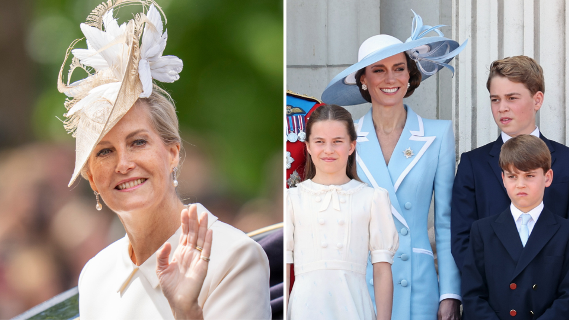 Duchess Sophie pictured on great-aunt duties with Charlotte in behind ...