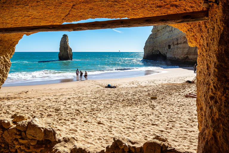 In the Algarve, this secret cliff-fringed beach is considered one of ...