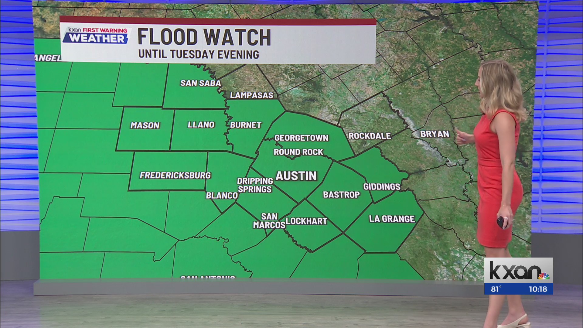 Flood watch in effect until Tuesday evening