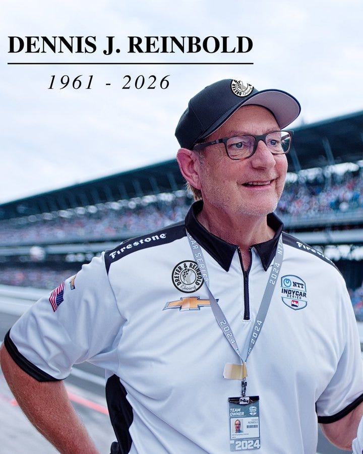 Dennis Reinbold, owner of Dreyer & Reinbold Racing IndyCar team, car ...