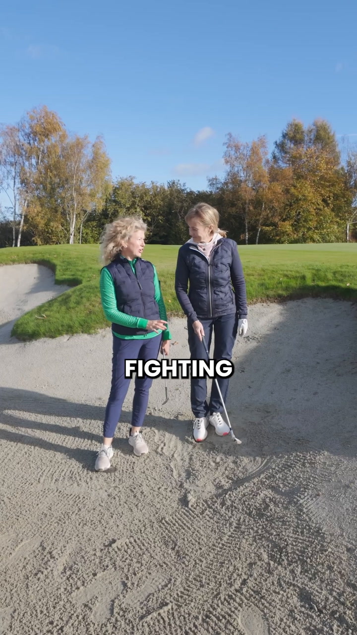 Hitting sloped bunker shots can be tricky, but it doesn't have to be