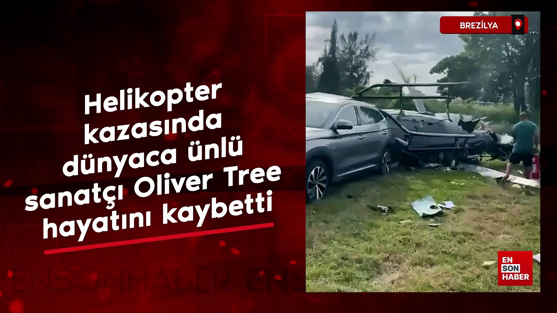 Brezilya'daki helikopter kazasında dünyaca ünlü sanatçı Oliver Tree ...