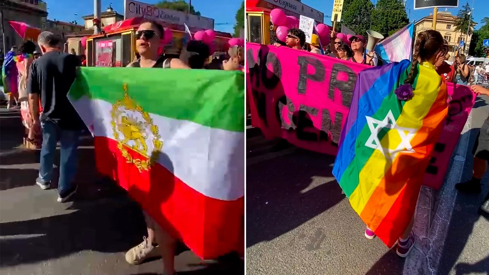 Pride, attivisti iraniani e israeliani allontanati dal corteo a Bologna ...