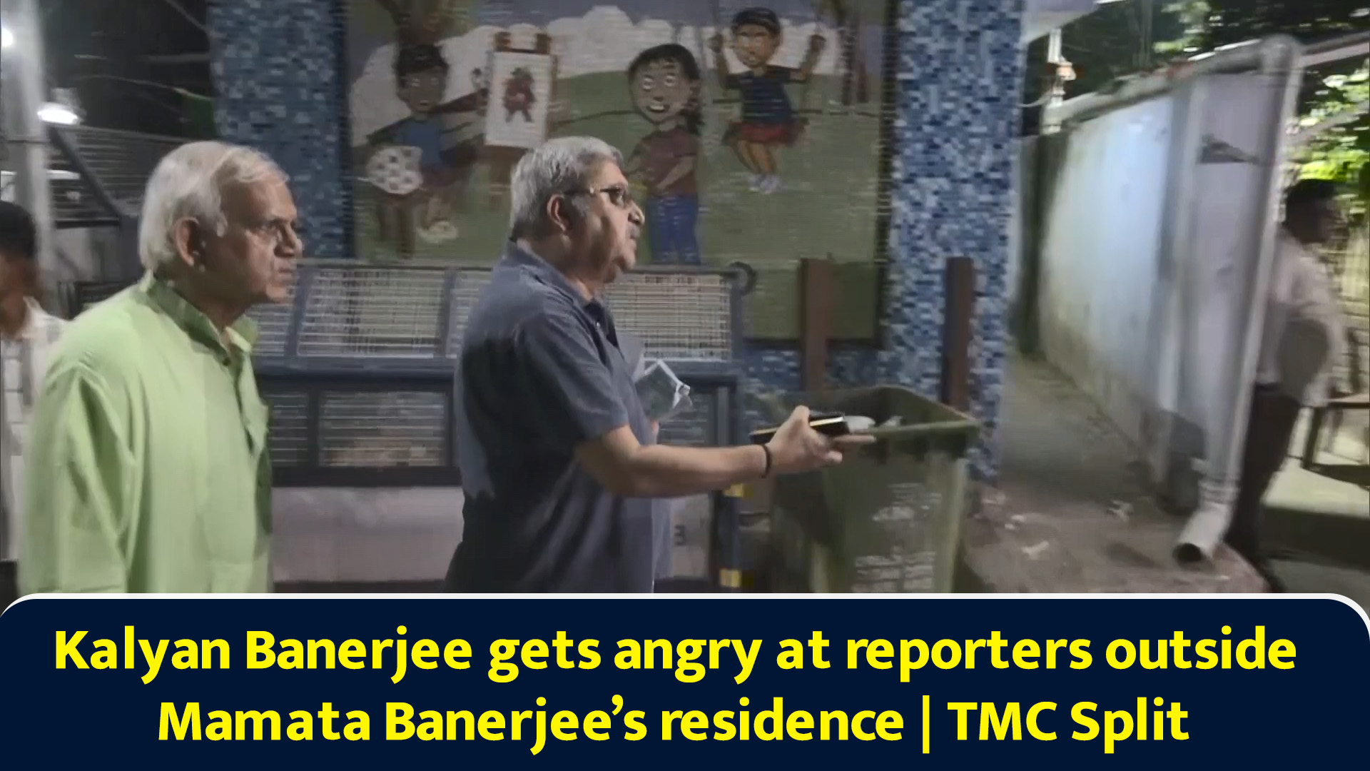 Kalyan Banerjee gets angry at reporters outside Mamata Banerjee’s ...