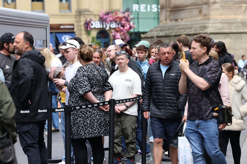 Huge queues in Newcastle city centre as crowds all descend for one thing