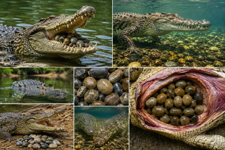 Why do crocodiles eat stones? The reasons will surprise you!
