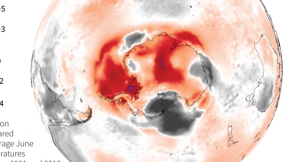 West Antarctic sea ice fails to form in rare winter event