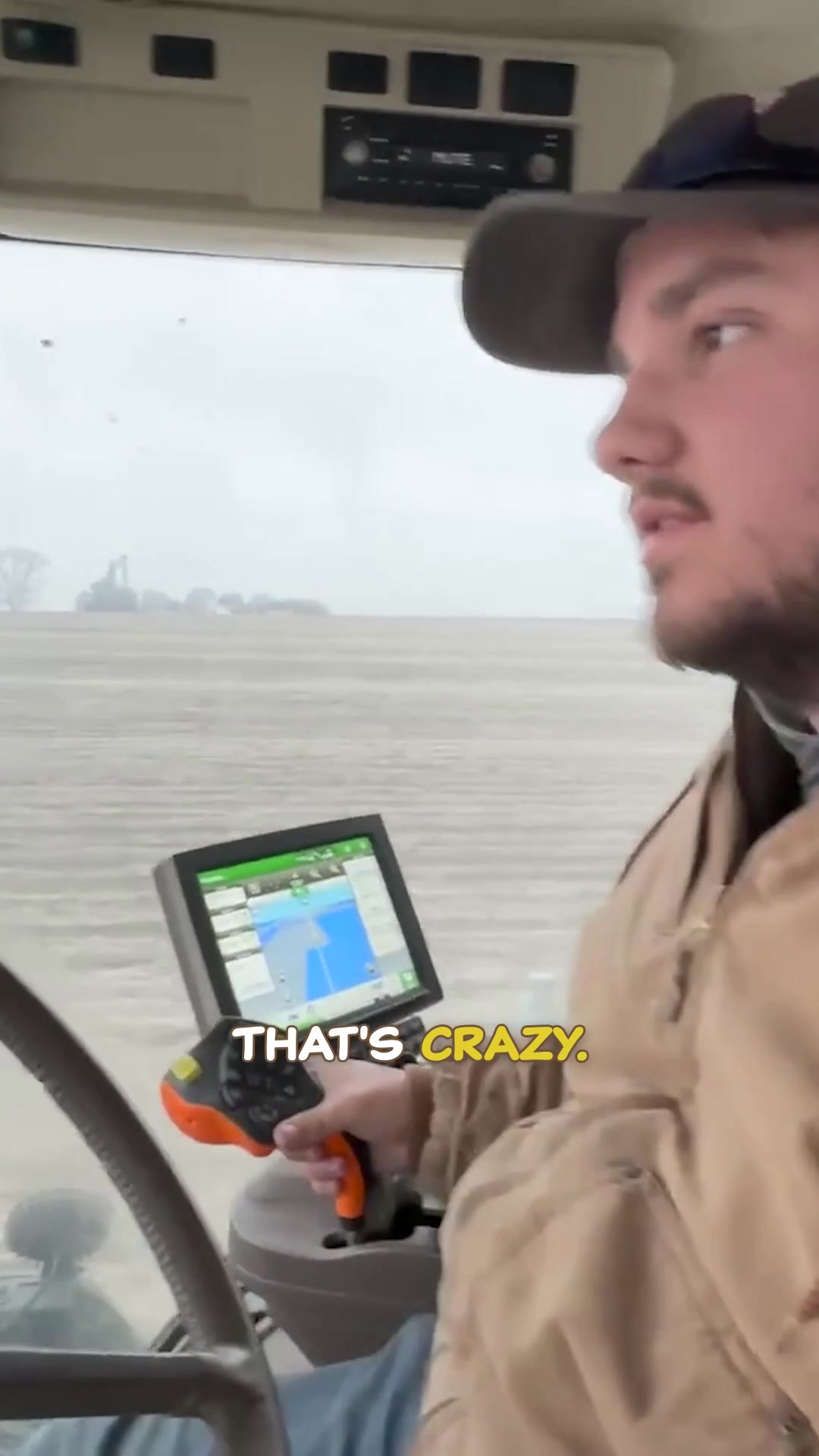 Spreading dry fertilizer at 25 mph