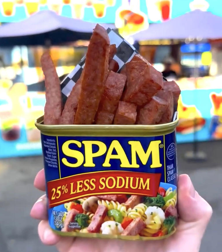 Hal’s kitchen: Spam fries & blue pizza at the Ex