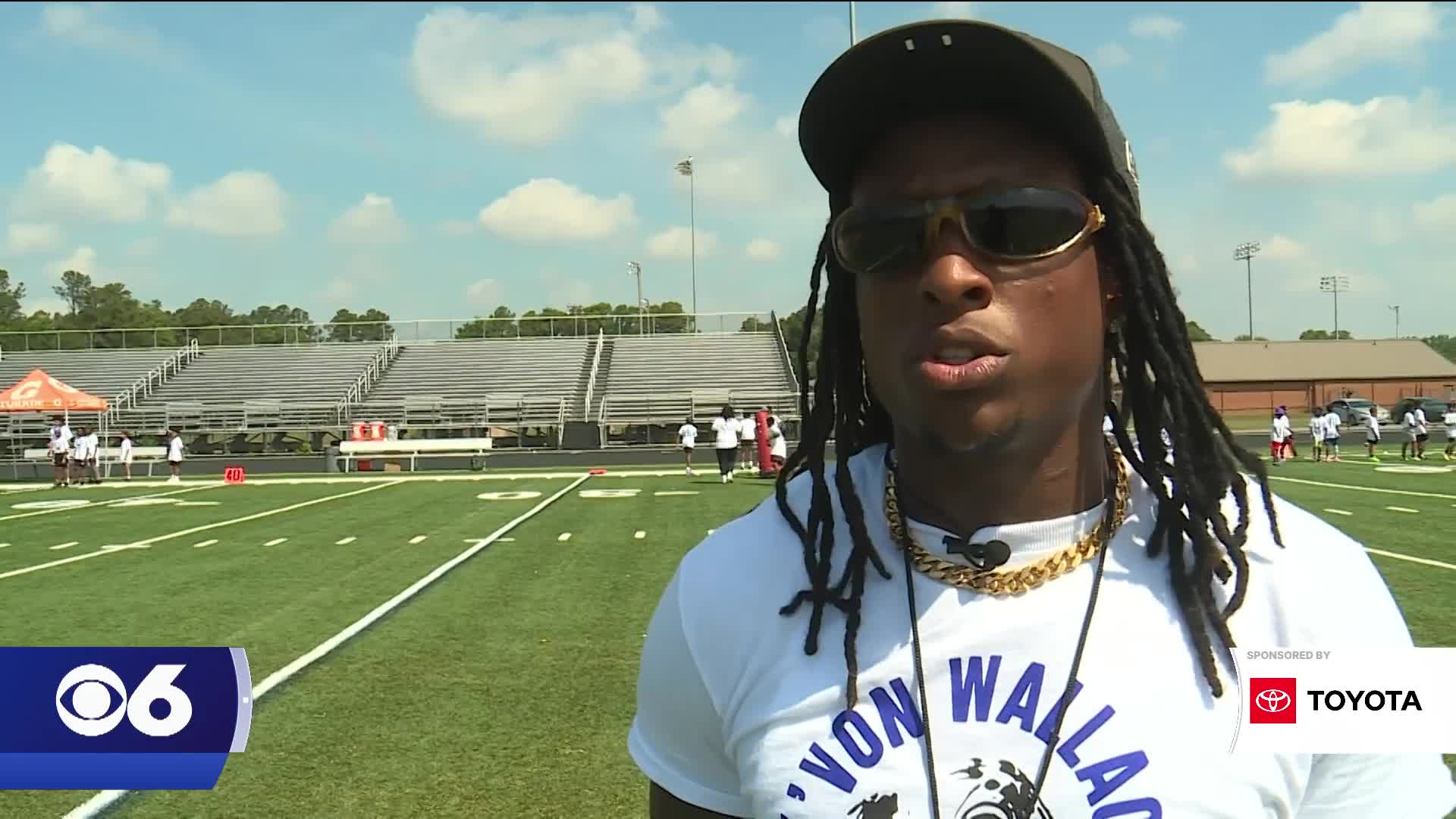 Baltimore Raven's K'Von Wallace hosts youth football camp: 'It's a ...