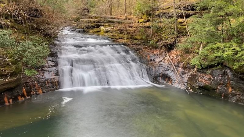 You can swim right under the crashing cascades of this Alabama national ...